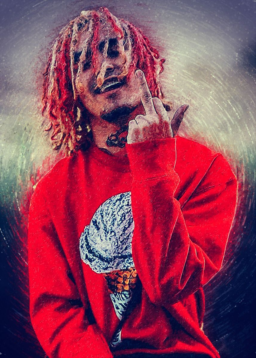 'LIL PUMP' Poster, picture, metal print, paint by Masahiro Art | Displate