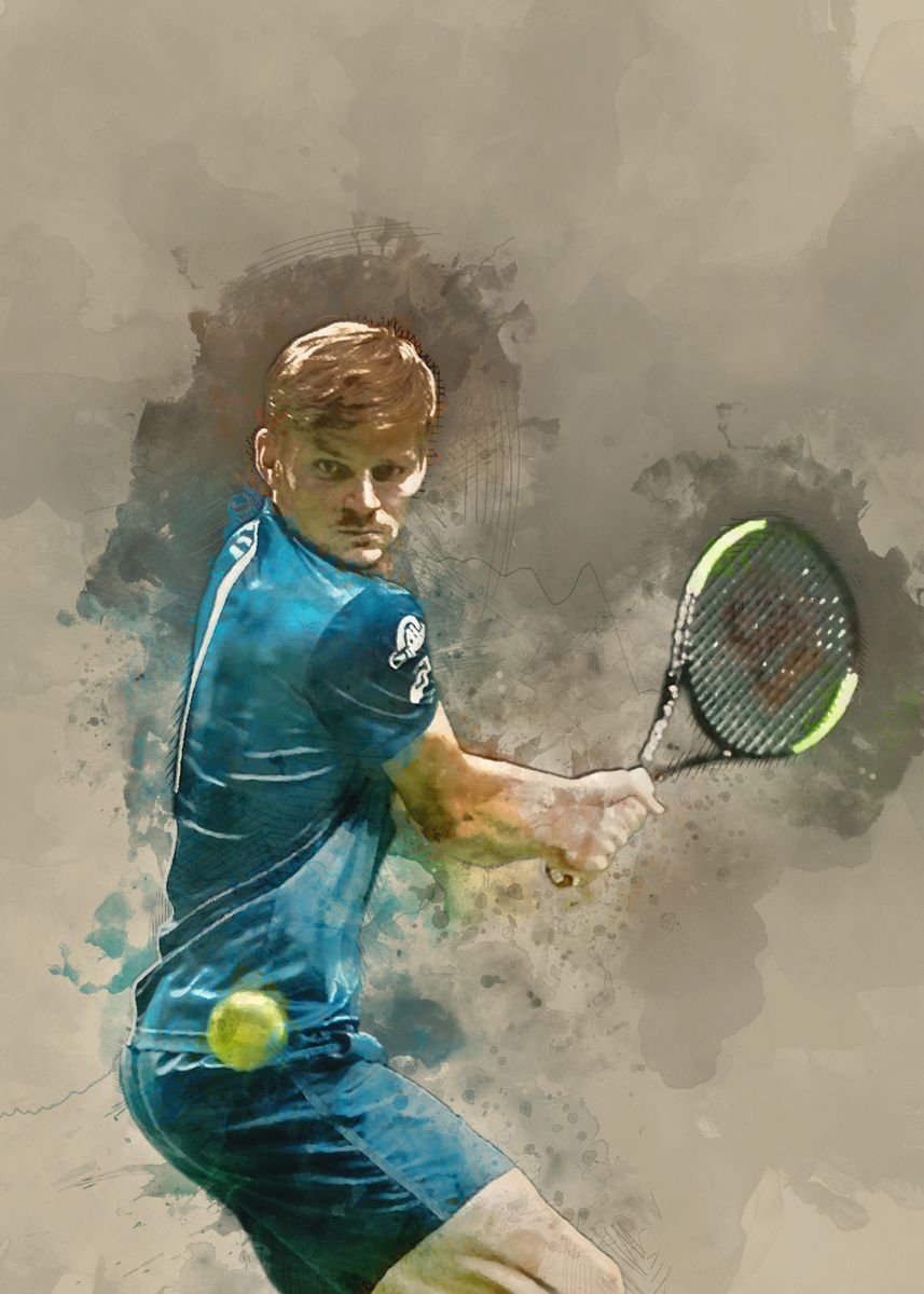 'David Goffin' Poster by VEC Group | Displate
