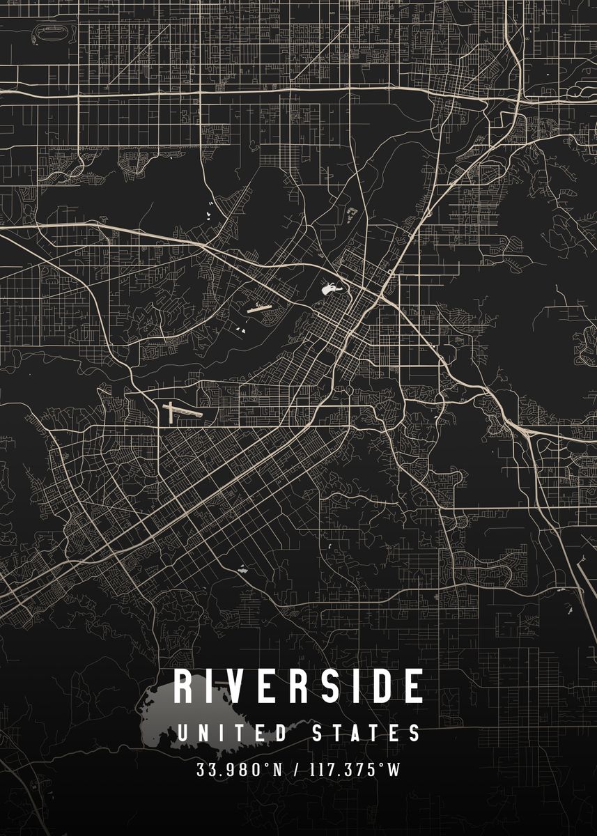 'Riverside California' Poster, picture, metal print, paint by Five ...