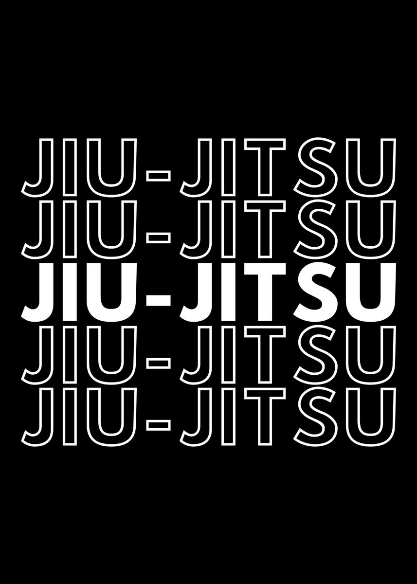 'Jiu Jitsu' Poster by Cooldruck | Displate
