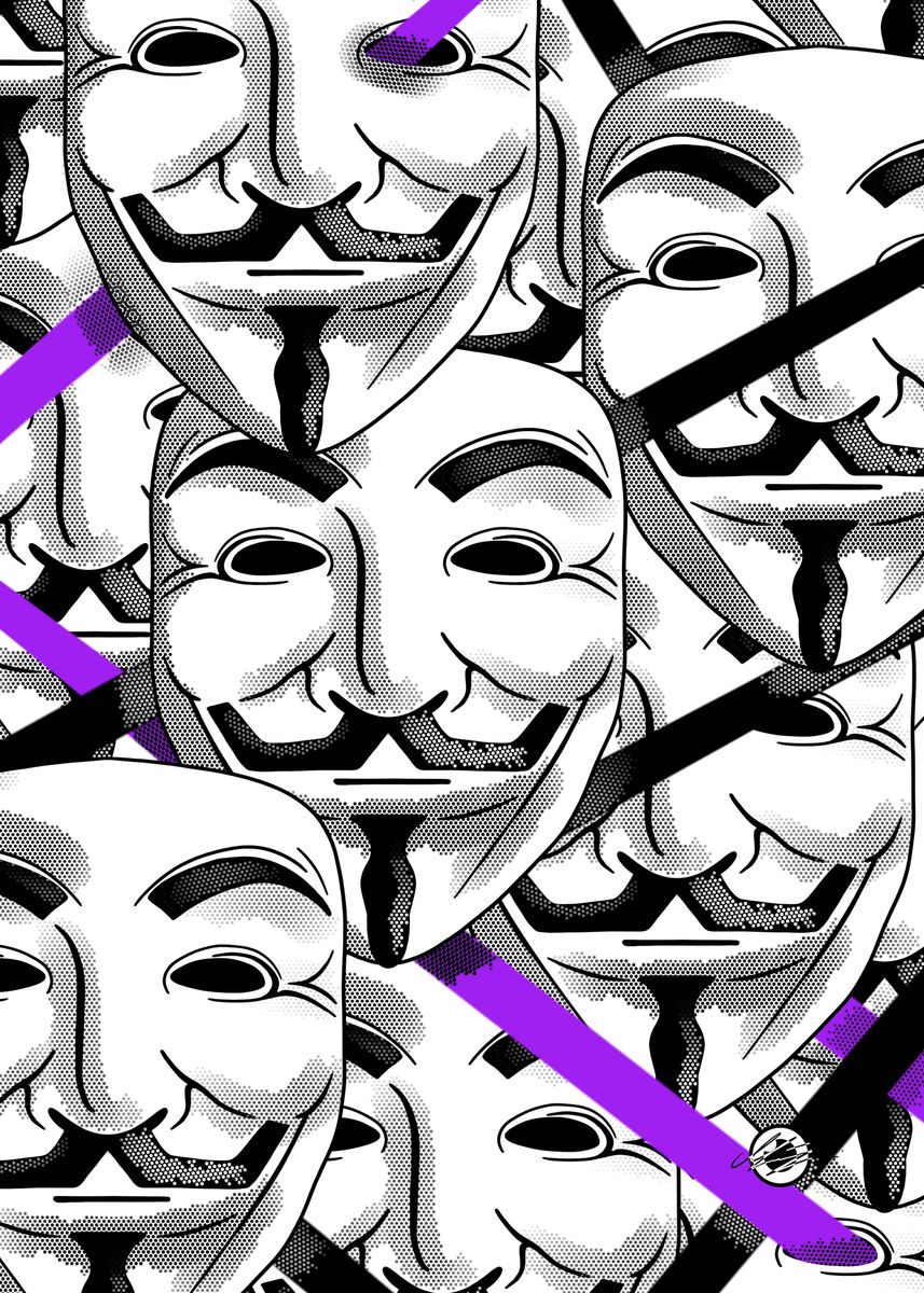 'Anonymous' Poster by Massimo Zanini | Displate