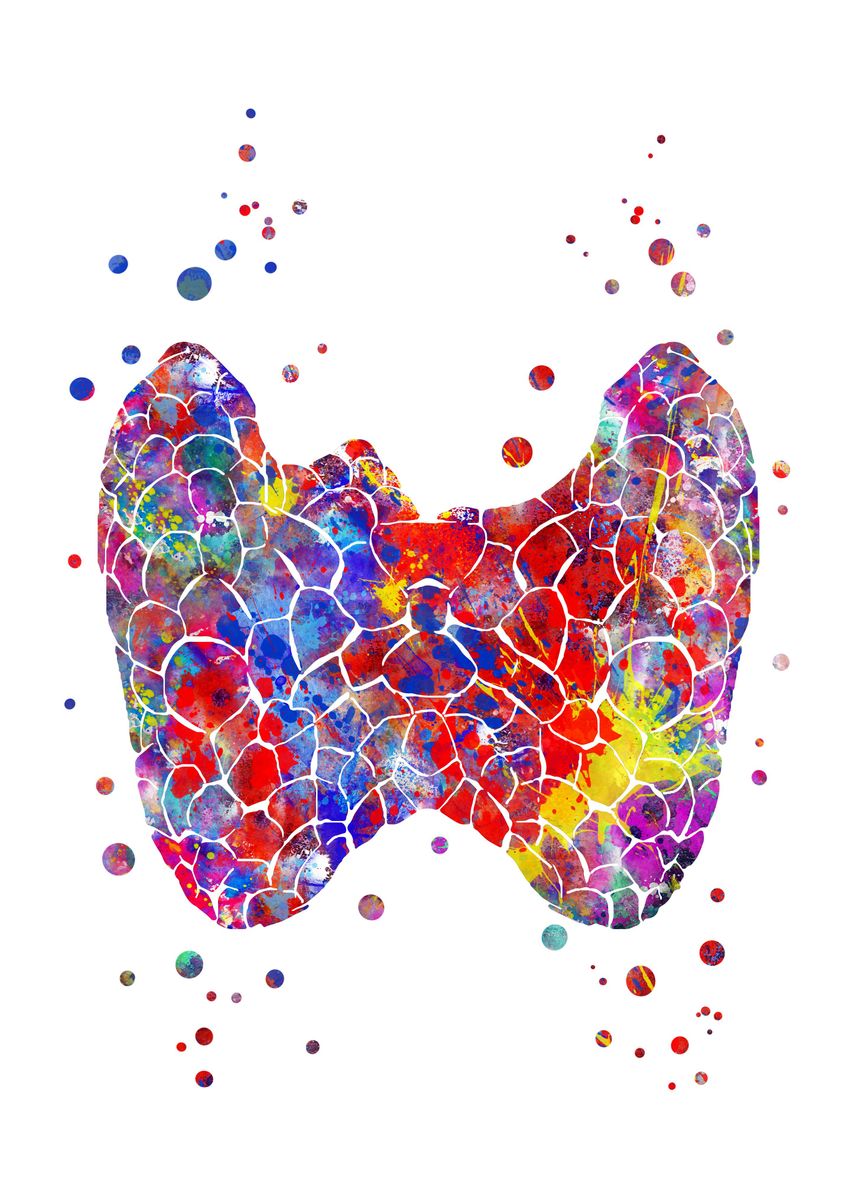 'Thyroid gland ' Poster, picture, metal print, paint by RosaliasArt ...