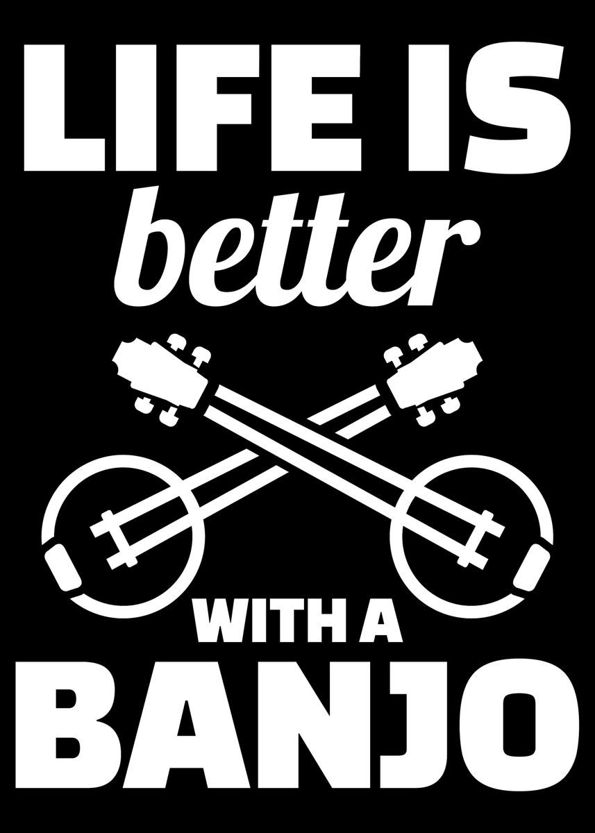 'Banjo' Poster, picture, metal print, paint by Designzz | Displate
