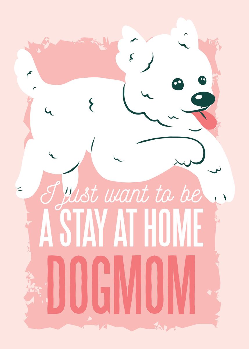 'Dog with saying' Poster, picture, metal print, paint by Bombdesign ...