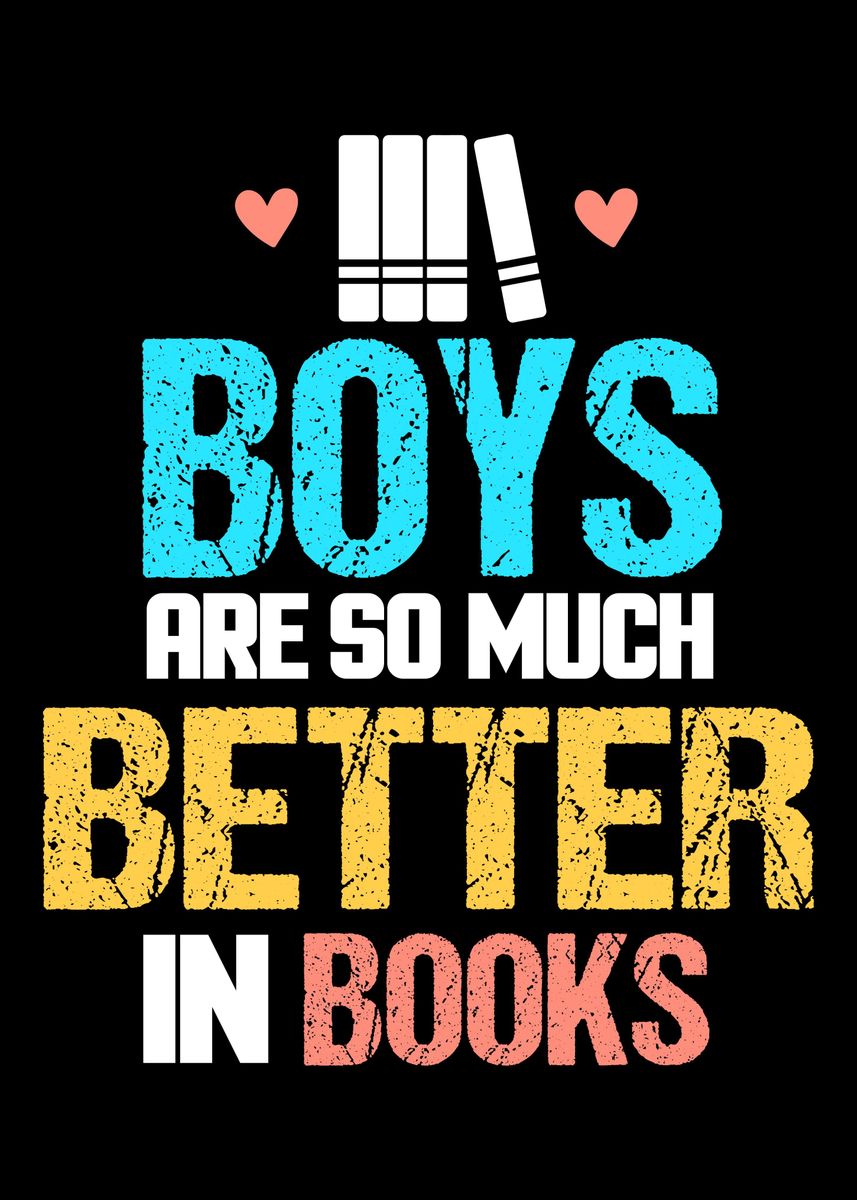 'Book lovers bookworm' Poster by Sebastian Wünsche | Displate