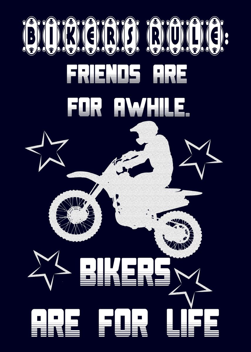 'Bikers Art' Poster, picture, metal print, paint by ANDRE MCKAY | Displate