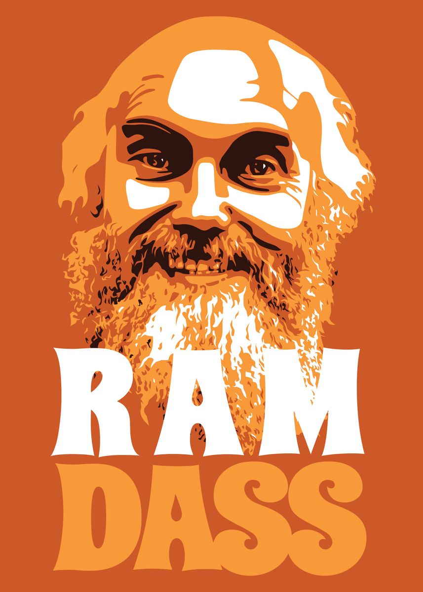 'Ram Dass in Vector Art' Poster, picture, metal print, paint by difrats ...