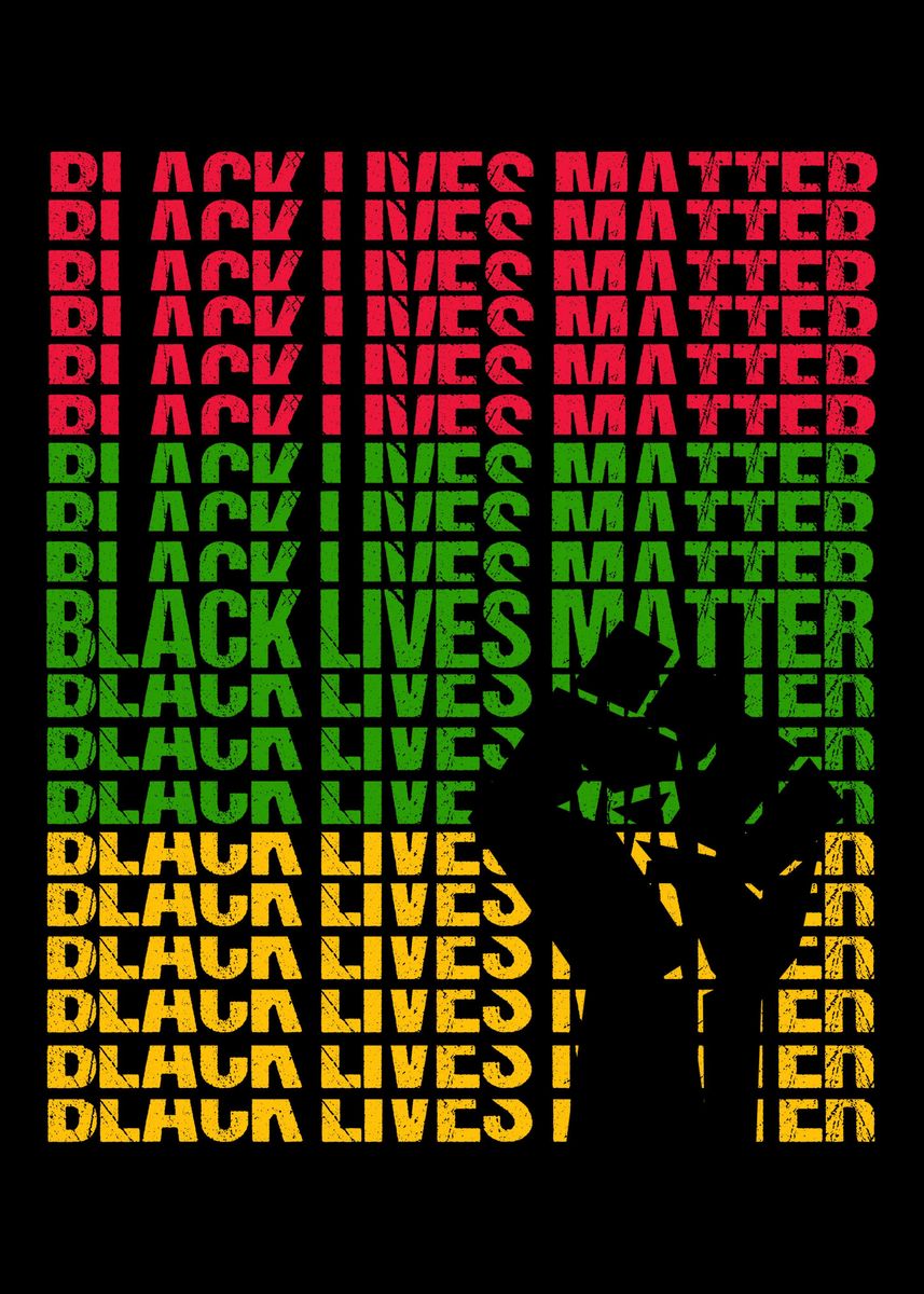 'Black Power Fist' Poster by Cooldruck | Displate