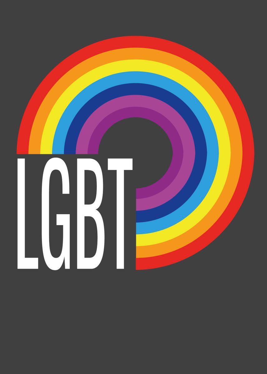 'LGBT Rainbow' Poster by schmugo | Displate