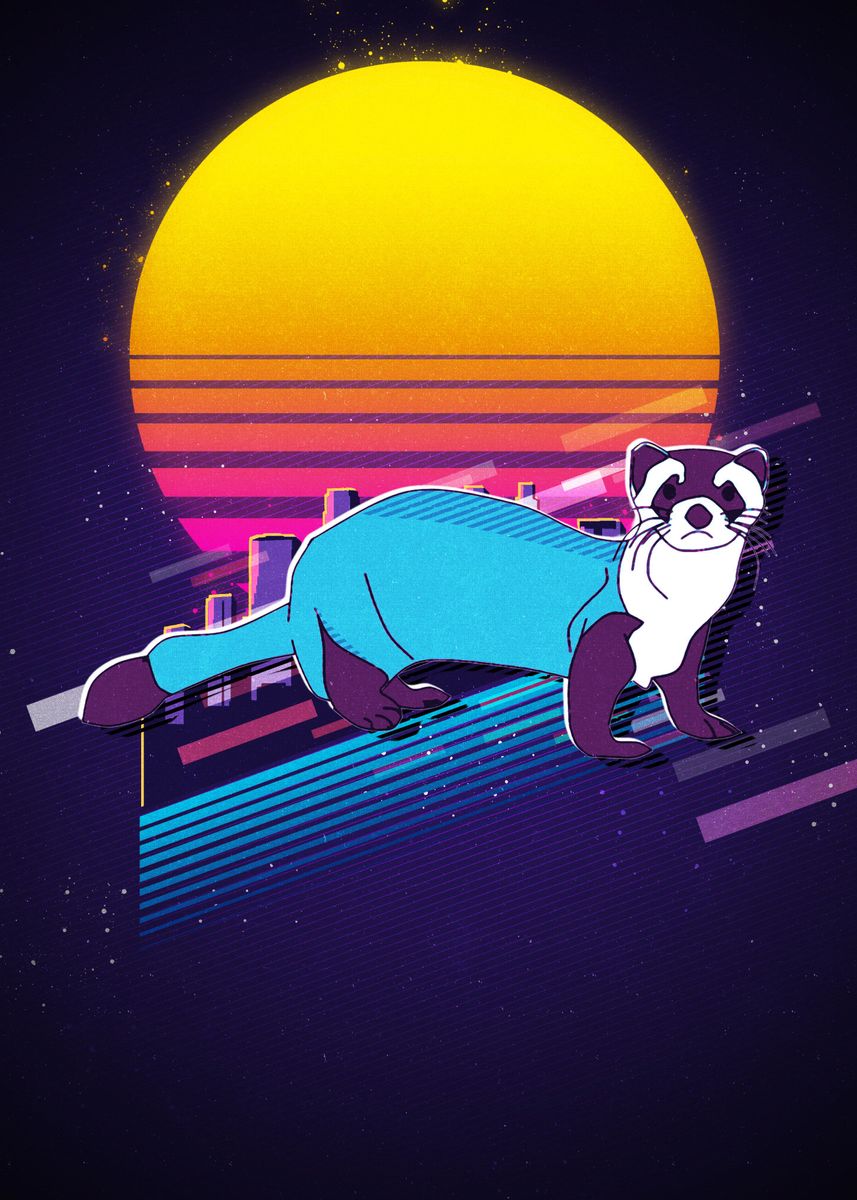 'Ferrets' Poster by colongreer | Displate