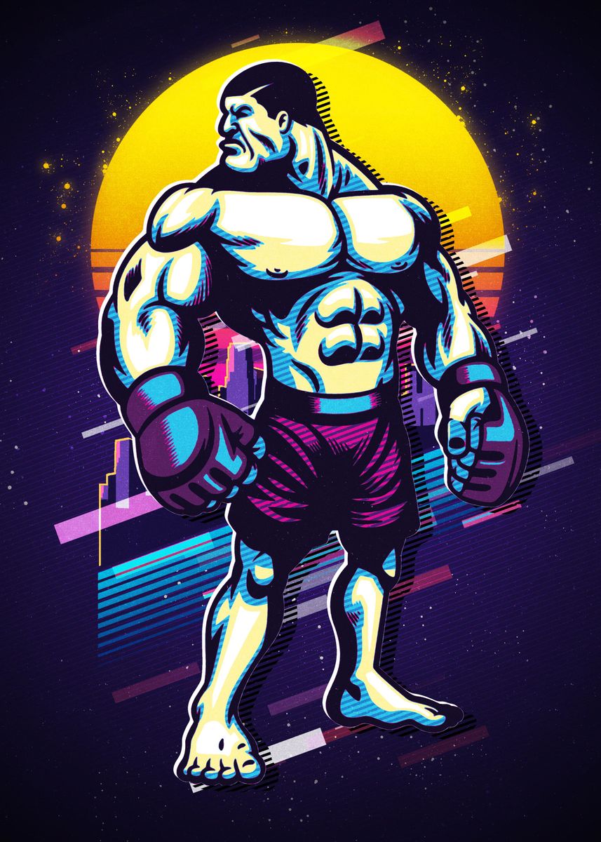 'fighter' Poster, picture, metal print, paint by colongreer | Displate