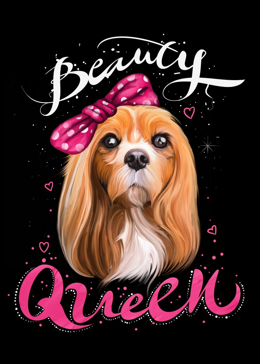 'Beauty Queen ' Poster, picture, metal print, paint by Lukes Pixel ...