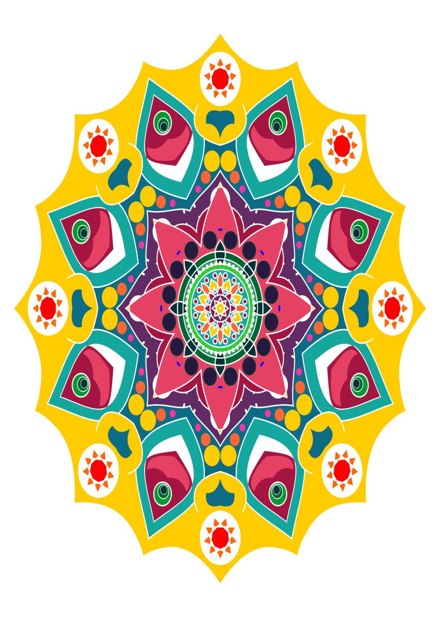 'madala art' Poster, picture, metal print, paint by Fill Artwork | Displate