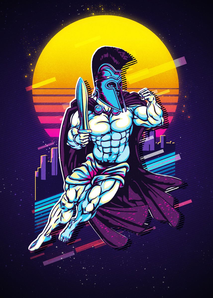 'fighter' Poster, picture, metal print, paint by colongreer | Displate