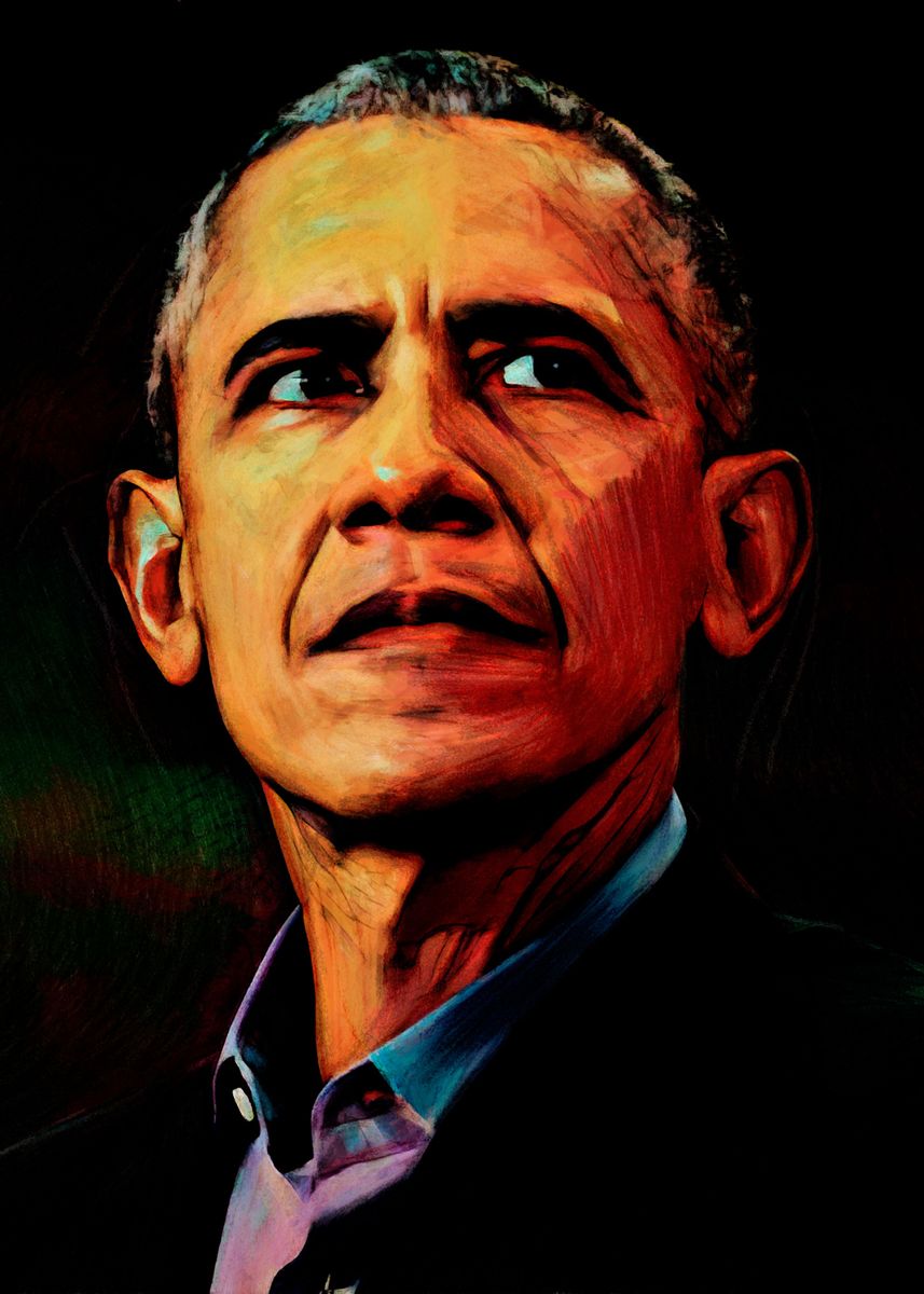 'Barack Obama' Poster, picture, metal print, paint by Aivaras Grauzinis ...