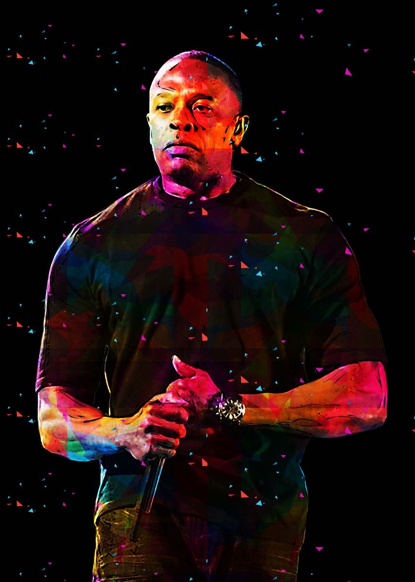 'Dr Dre ' Poster, picture, metal print, paint by San Illustrator | Displate