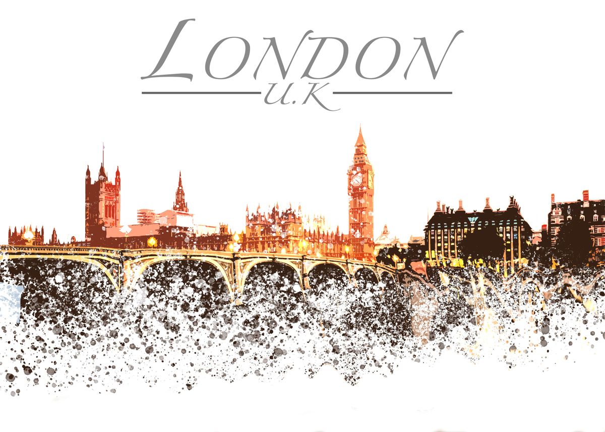 'London City' Poster by Ben Rafferty | Displate