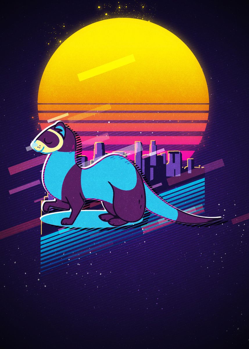 'Ferrets' Poster by colongreer | Displate