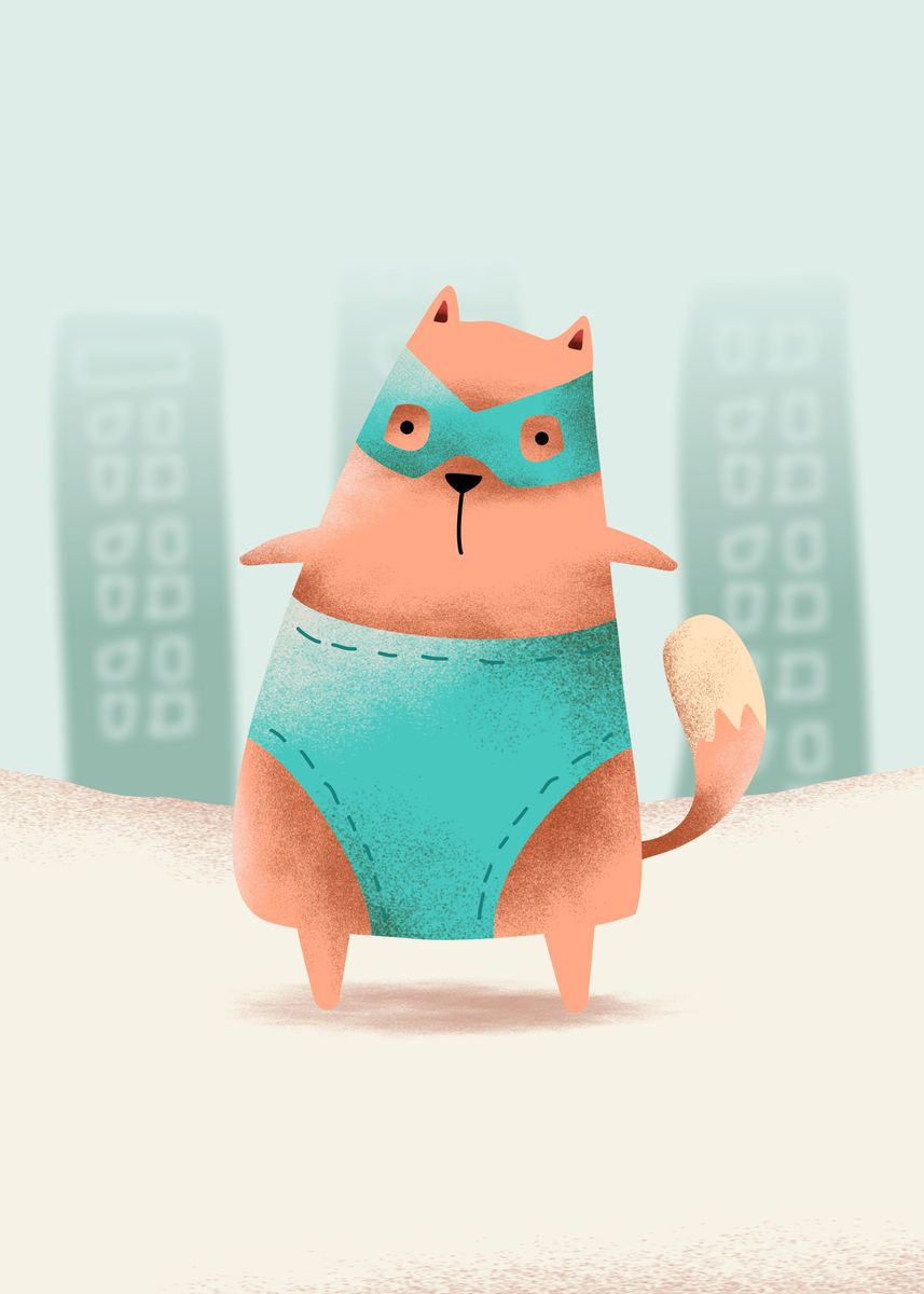 'Super Cat' Poster by Artsigma | Displate