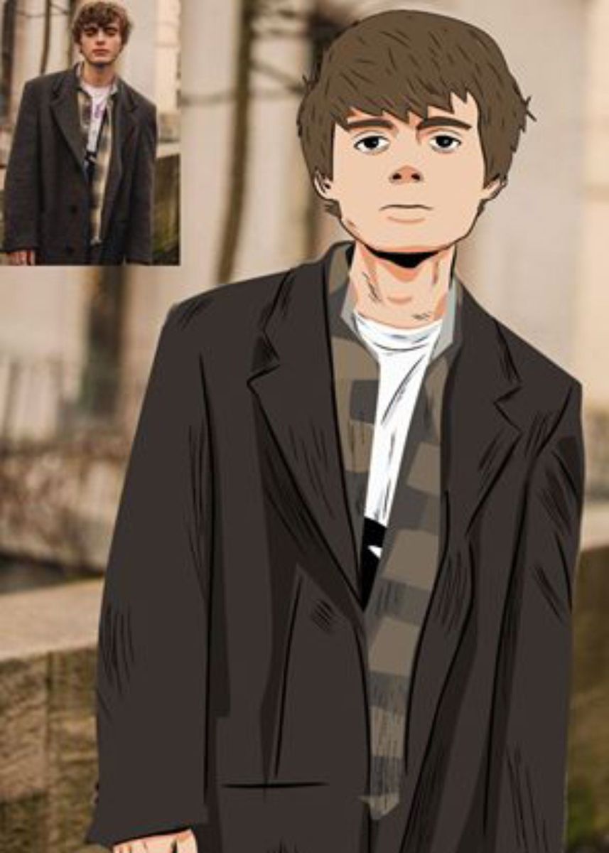 'sad men black' Poster, picture, metal print, paint by DheYa Art | Displate