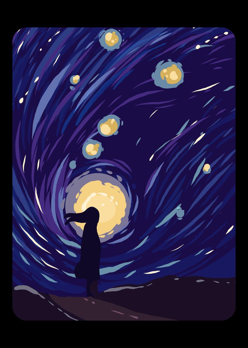 'Star Healing Girl Spiritua' Poster, picture, metal print, paint by ...