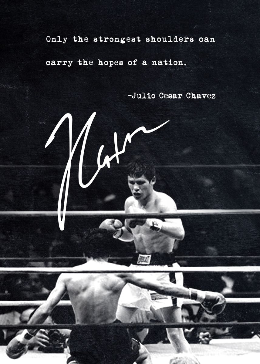 'Julio Cesar Chavez Boxing' Poster, picture, metal print, paint by Team ...