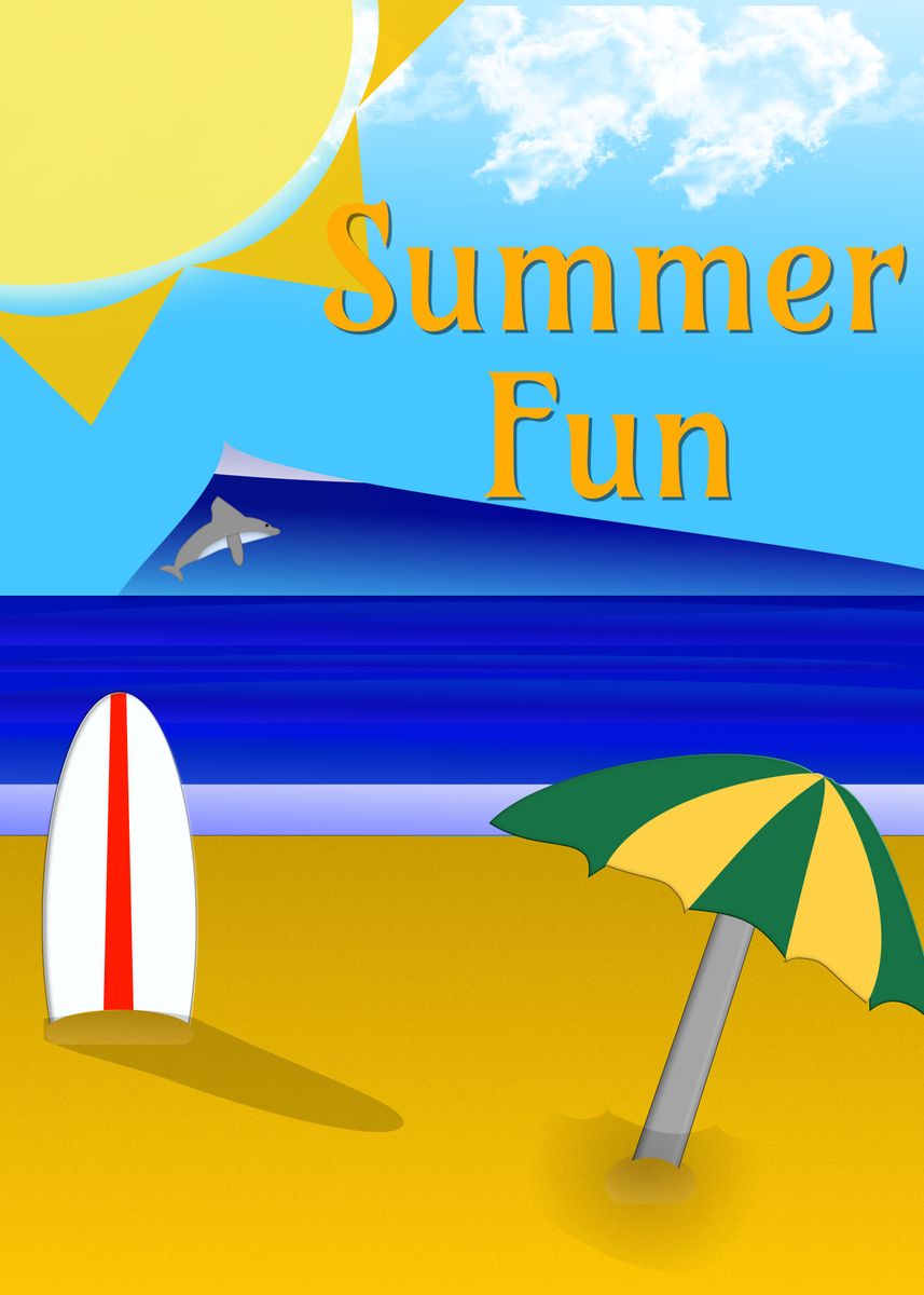 'Summer Fun' Poster by Kyle Gunderson | Displate