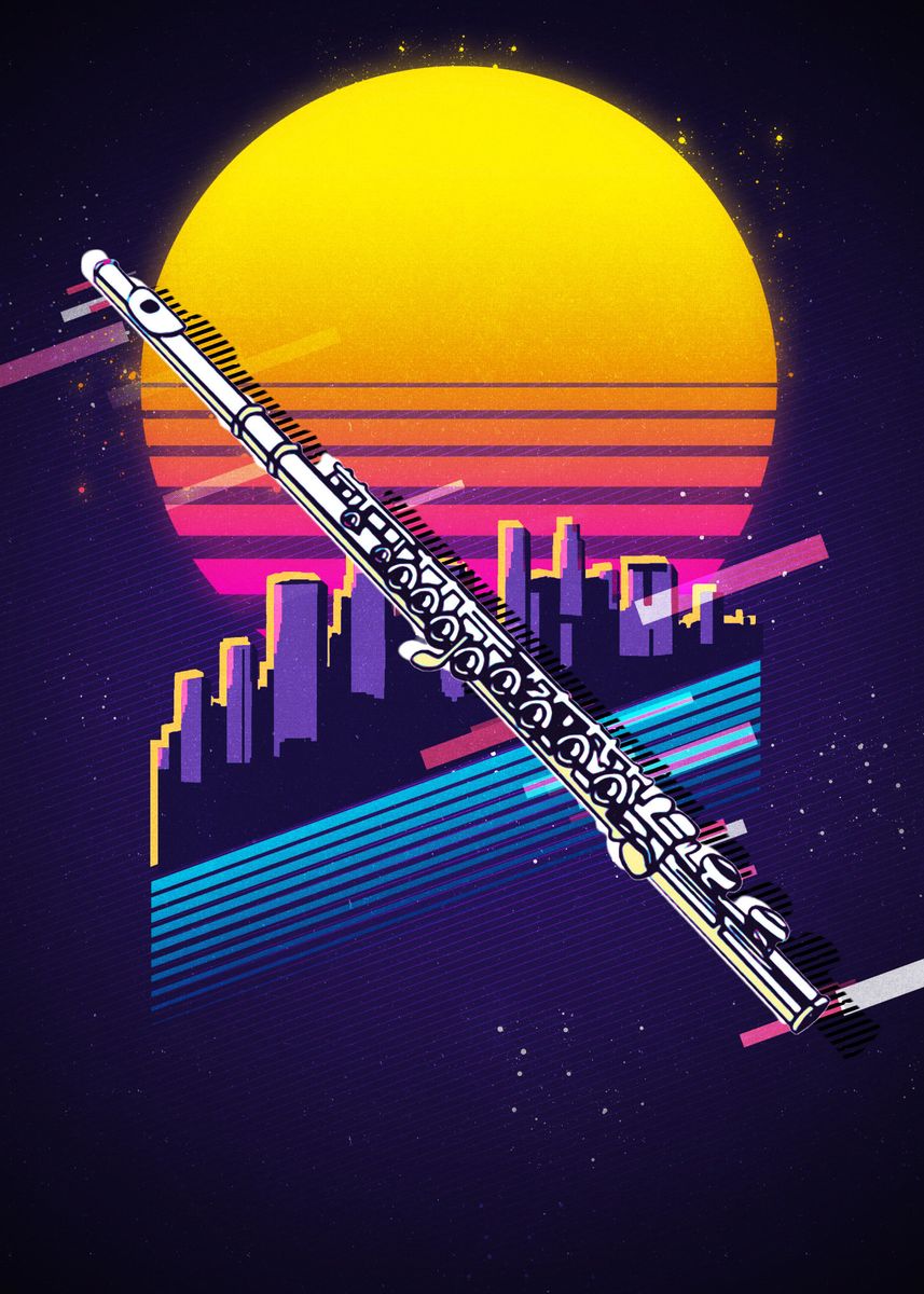 'Flute' Poster, picture, metal print, paint by Kazmierczak | Displate