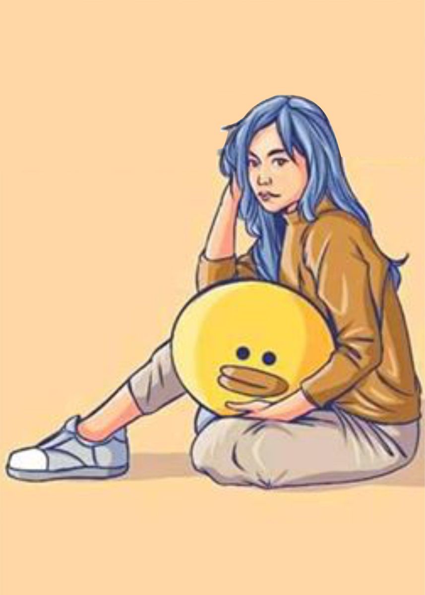 'girl yellow doll' Poster by DheYa Art | Displate