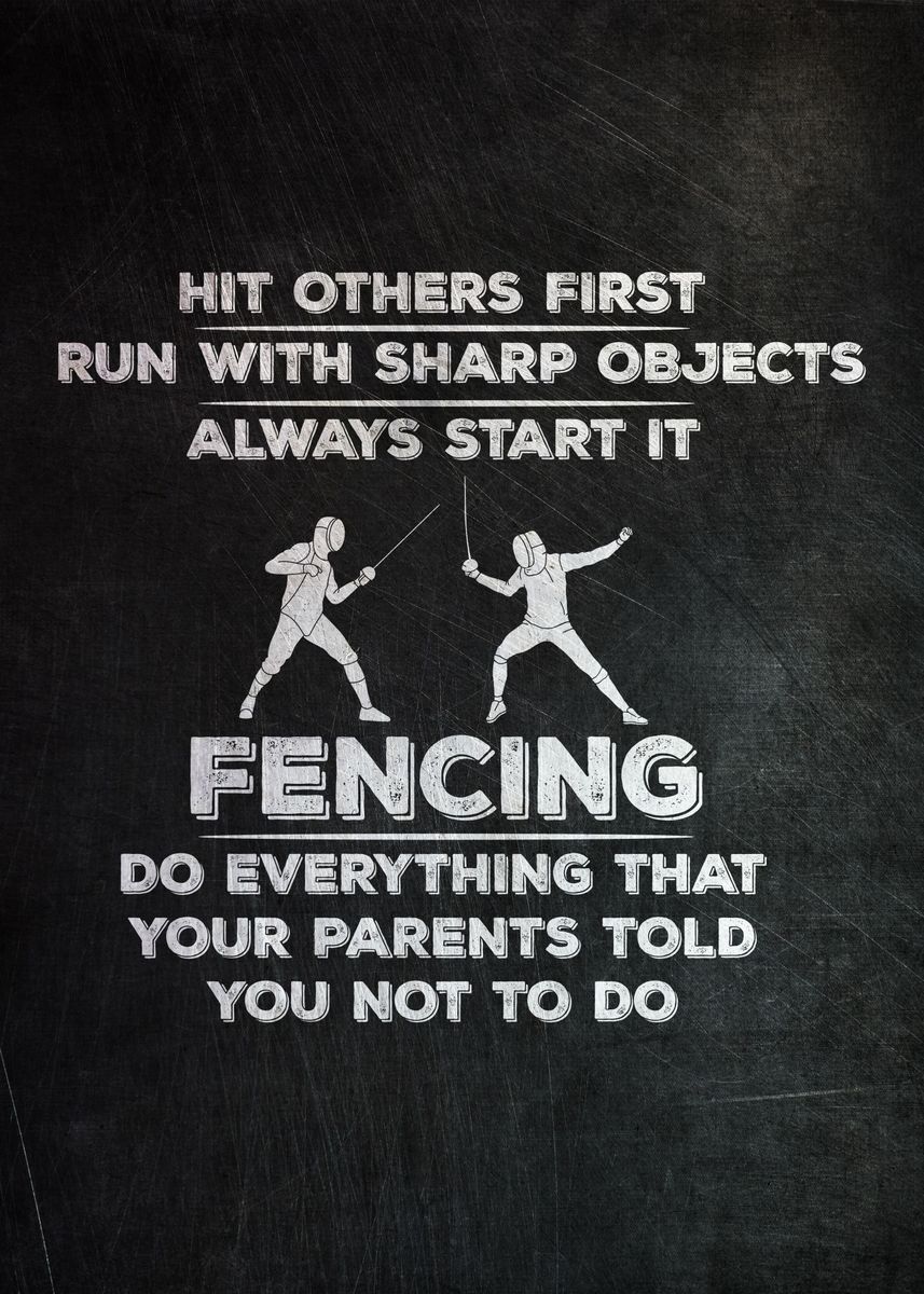 'Fencing' Poster by PosterWorld | Displate
