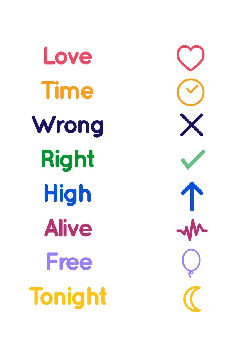 'Some Words' Poster by Mainsee | Displate