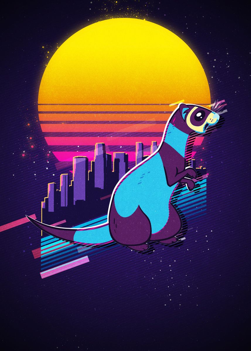 'Ferrets' Poster by colongreer | Displate