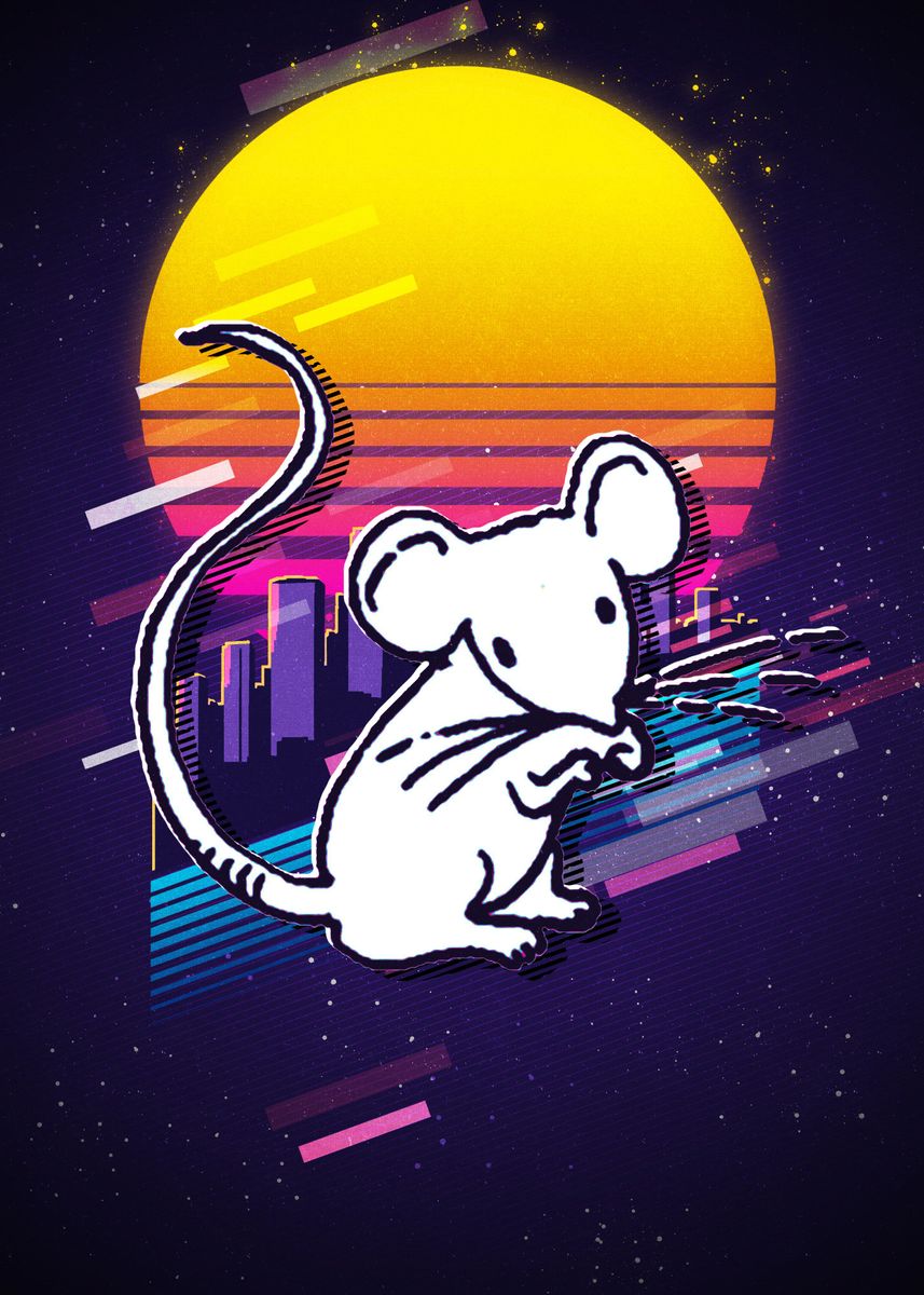 'Mice' Poster, picture, metal print, paint by french | Displate