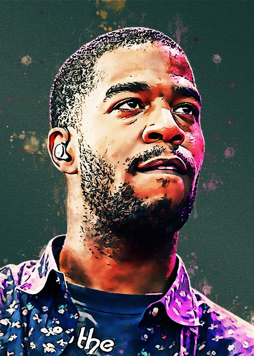'Kid Cudi' Poster, picture, metal print, paint by ru ke | Displate