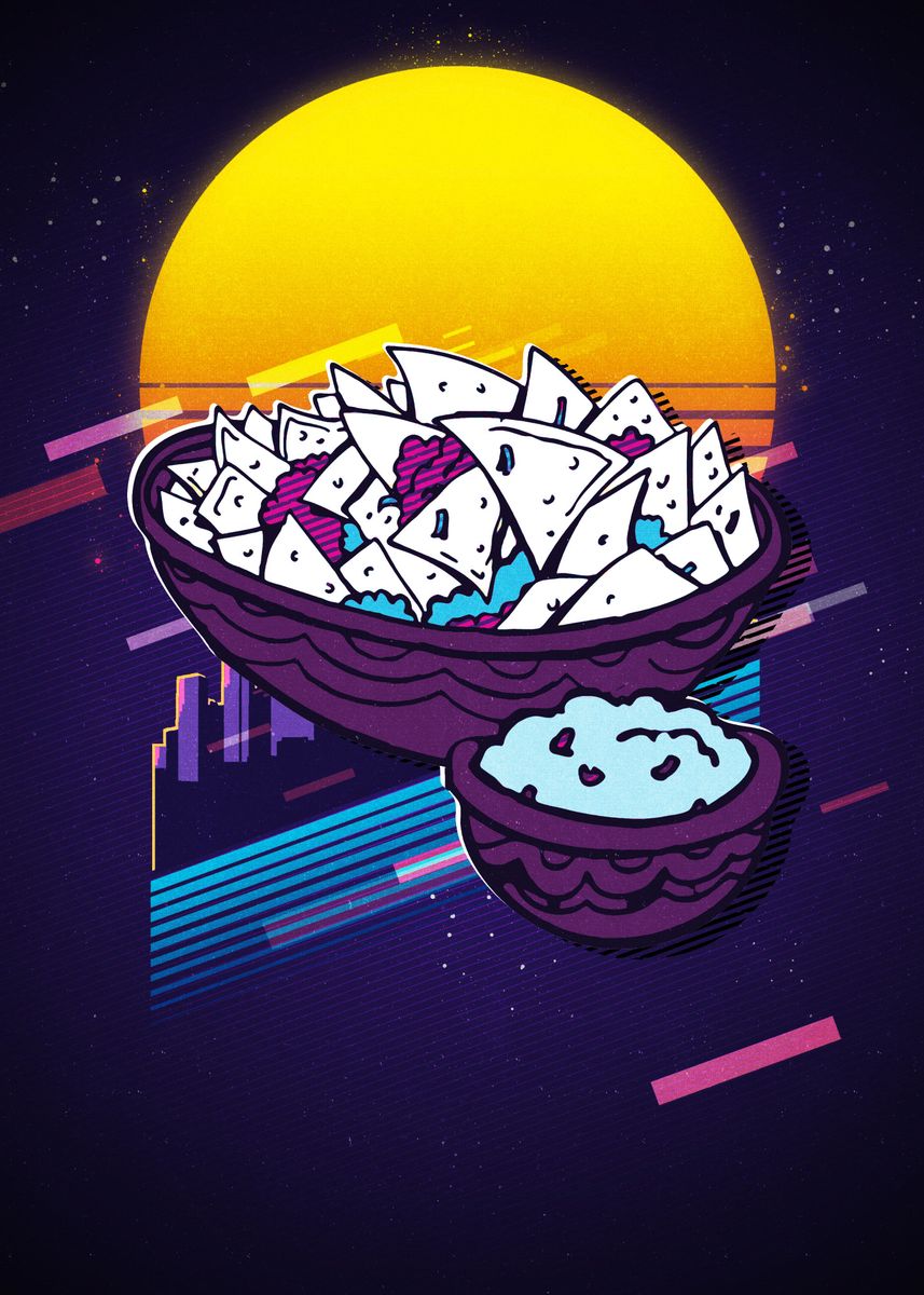 'nacho' Poster, picture, metal print, paint by copeland | Displate