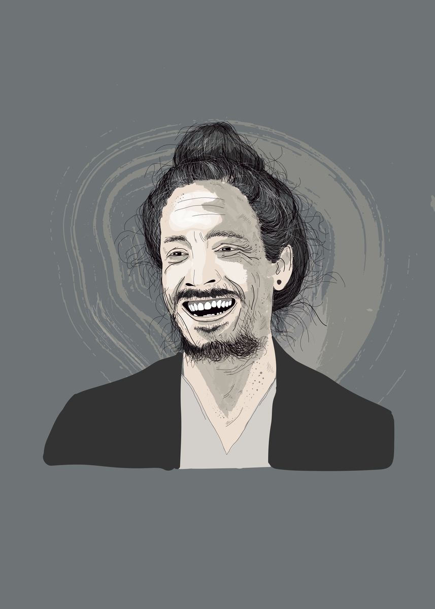 'Brandon Boyd' Poster, picture, metal print, paint by Crisby Delgado ...