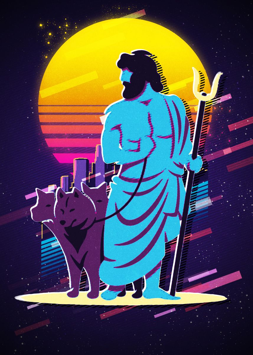 'Hades' Poster, picture, metal print, paint by Kazmierczak | Displate