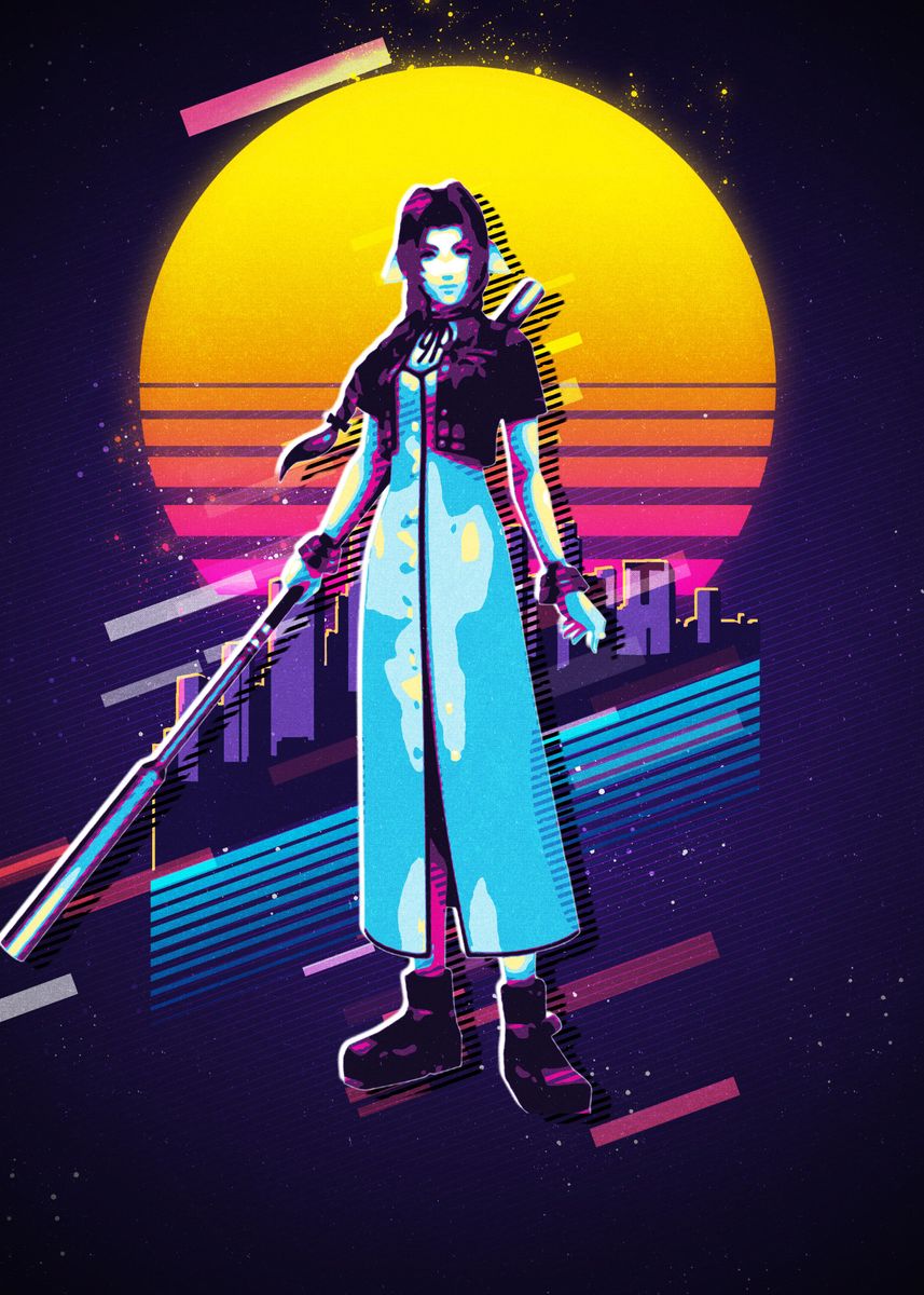 'Final Fantasy' Poster, picture, metal print, paint by Brigg | Displate