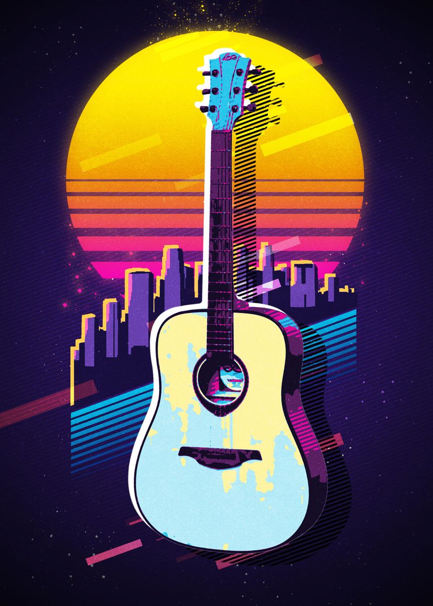 'Guitar' Poster by gillpa | Displate