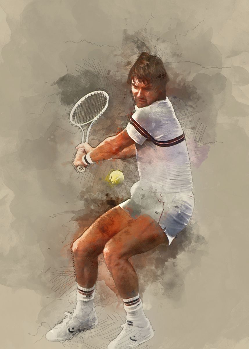'Jimmy Connors' Poster by VEC Group | Displate