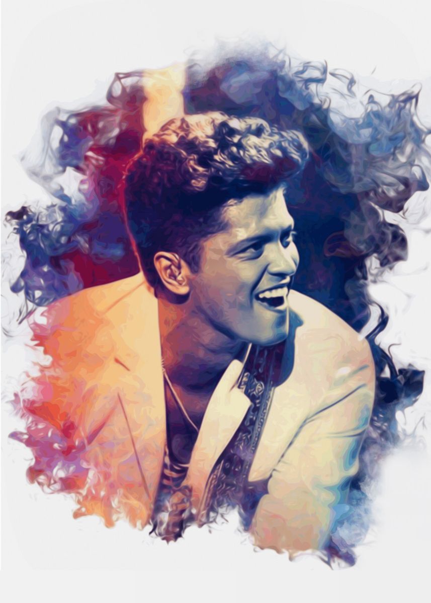 'Bruno Mars' Poster, picture, metal print, paint by Miracle Studio ...