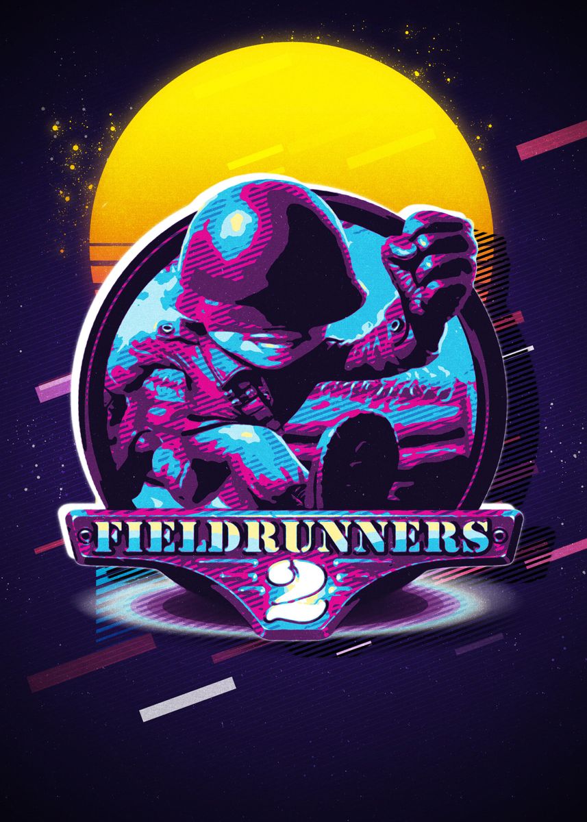 'Fieldrunners ' Poster, picture, metal print, paint by Brigg | Displate