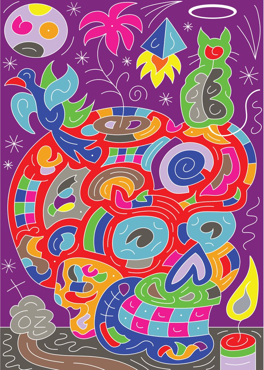 'Happy Afterlife' Poster by AfterlifeDesign | Displate