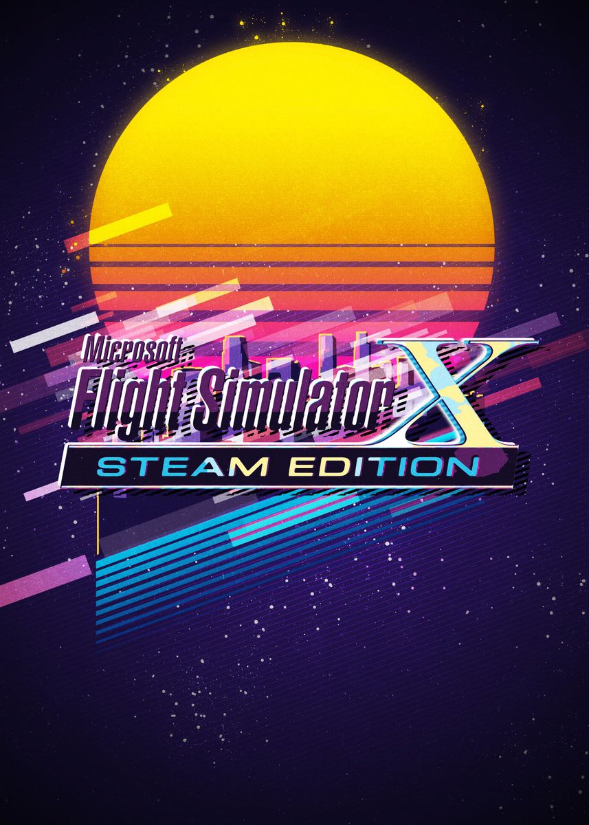 'microsoft flight simulator' Poster, picture, metal print, paint by ...