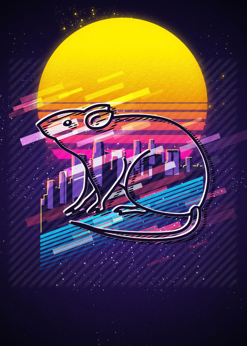 'Mice' Poster, picture, metal print, paint by french | Displate