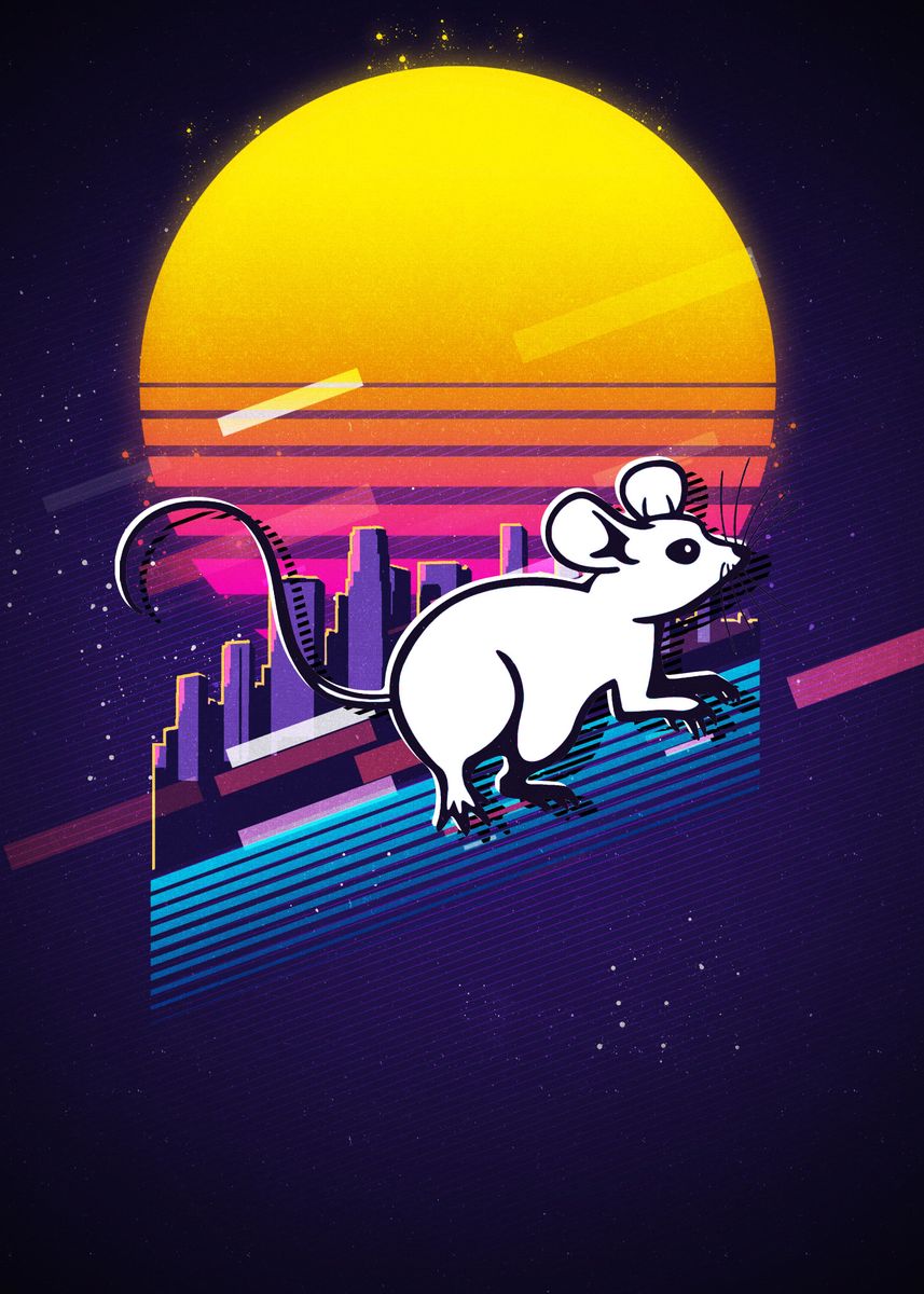 'Mice' Poster, picture, metal print, paint by french | Displate