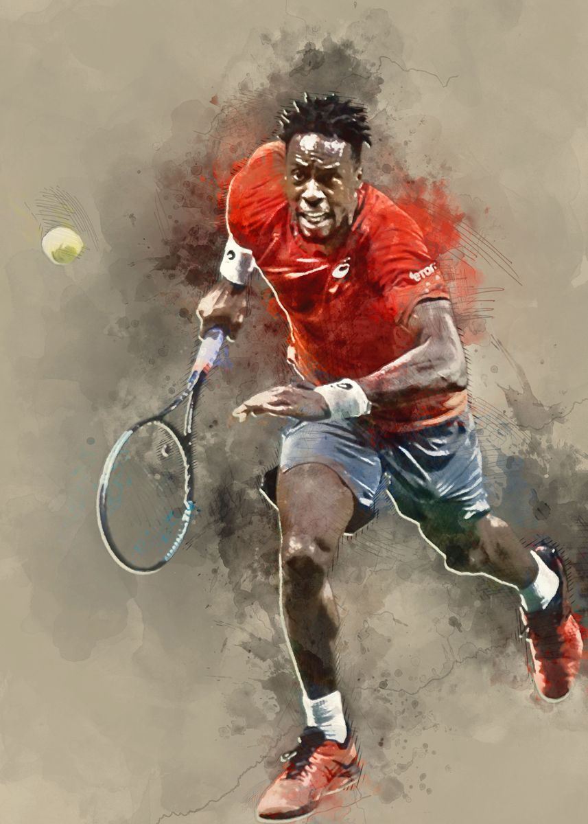 'Gael Monfils' Poster by VEC Group | Displate