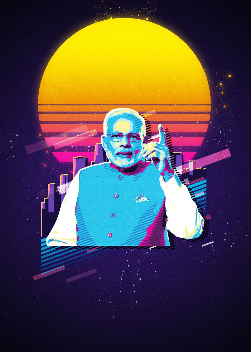 'Narendra Modi' Poster by copeland | Displate