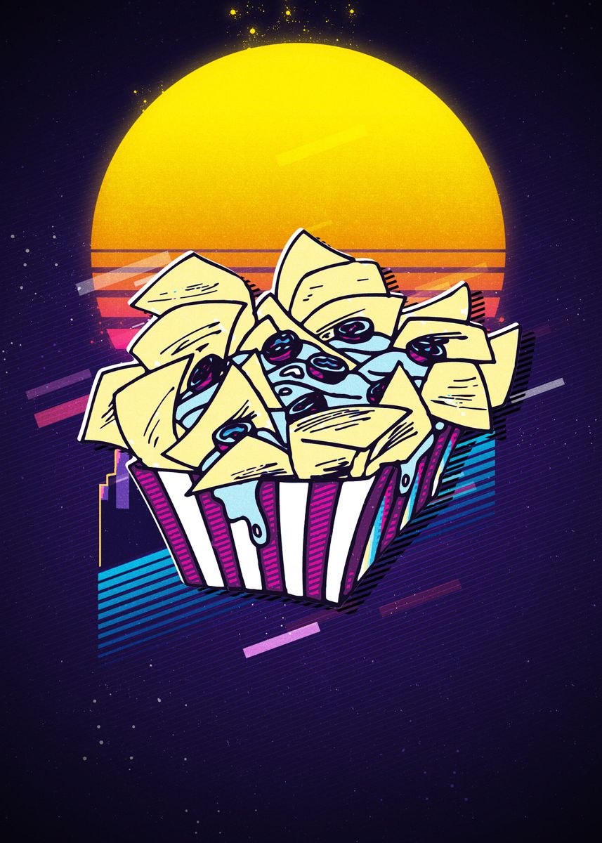 'nacho' Poster, picture, metal print, paint by copeland | Displate