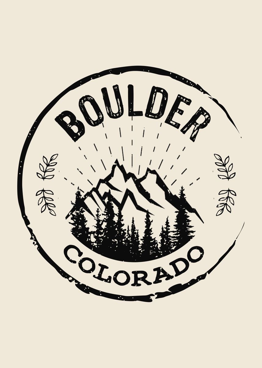'Boulder Colorado ' Poster, picture, metal print, paint by osmik | Displate